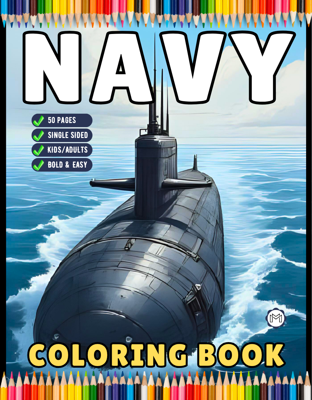 Navy Ship Coloring Book for Adults Men Women Kids Boys Girls Teens Mil ...